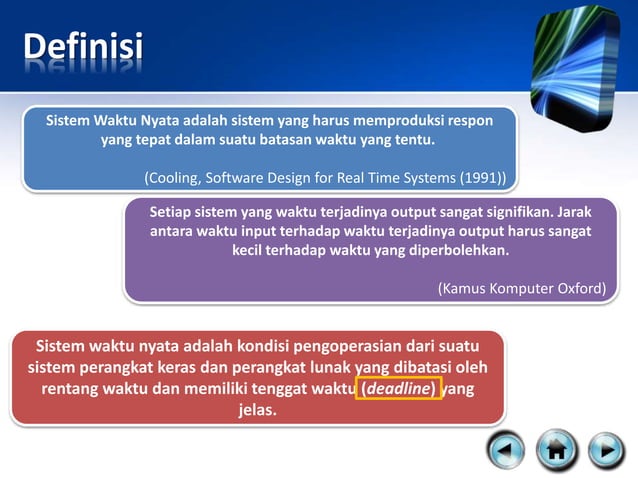 Sistem Waktu Nyata (Real Time System) | PPTX