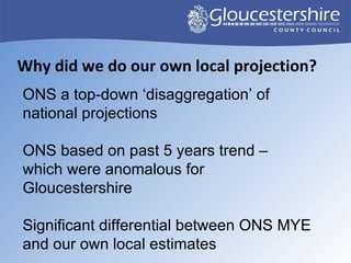 Local Population Projection in Practice - David Cullum | PPT