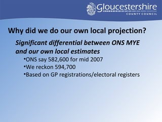 Local Population Projection in Practice - David Cullum | PPT