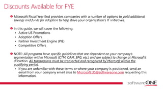 SoftwareONE's Guide to Microsoft's Fiscal Year End - 2016 | PPT