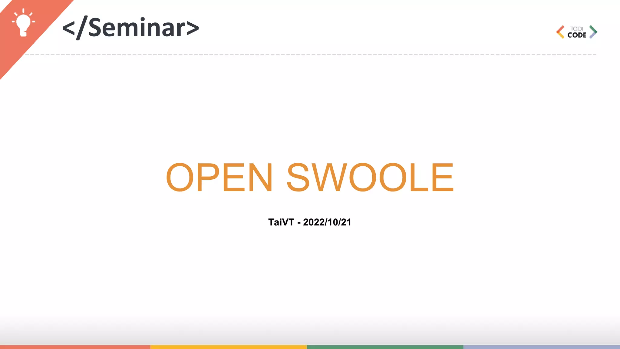 Introduce of open swoole | PPT
