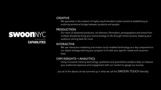 Swoon Touch Technology | PDF | Video Production | Content Production