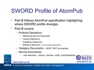 Interoperability Fundamentals: SWORD 2 | PPT