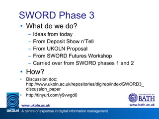 SWORD 3 Kick-off Meeting | PPT