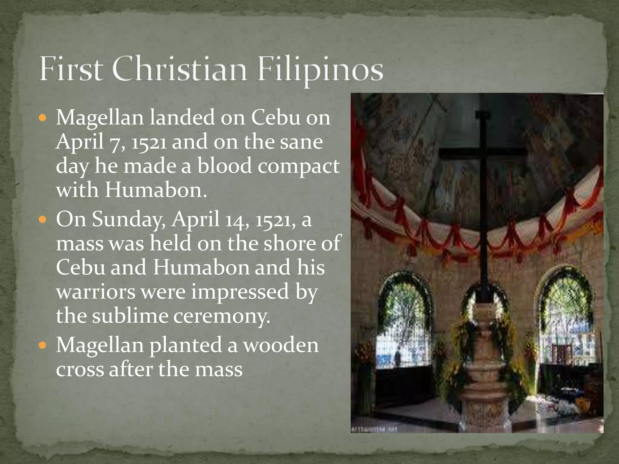 Sword and the cross:instruments of pacification and exploitation | PPTX