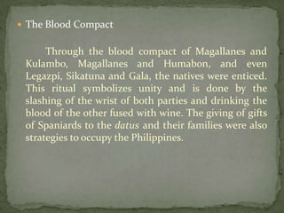 Sword and the cross:instruments of pacification and exploitation | PPTX