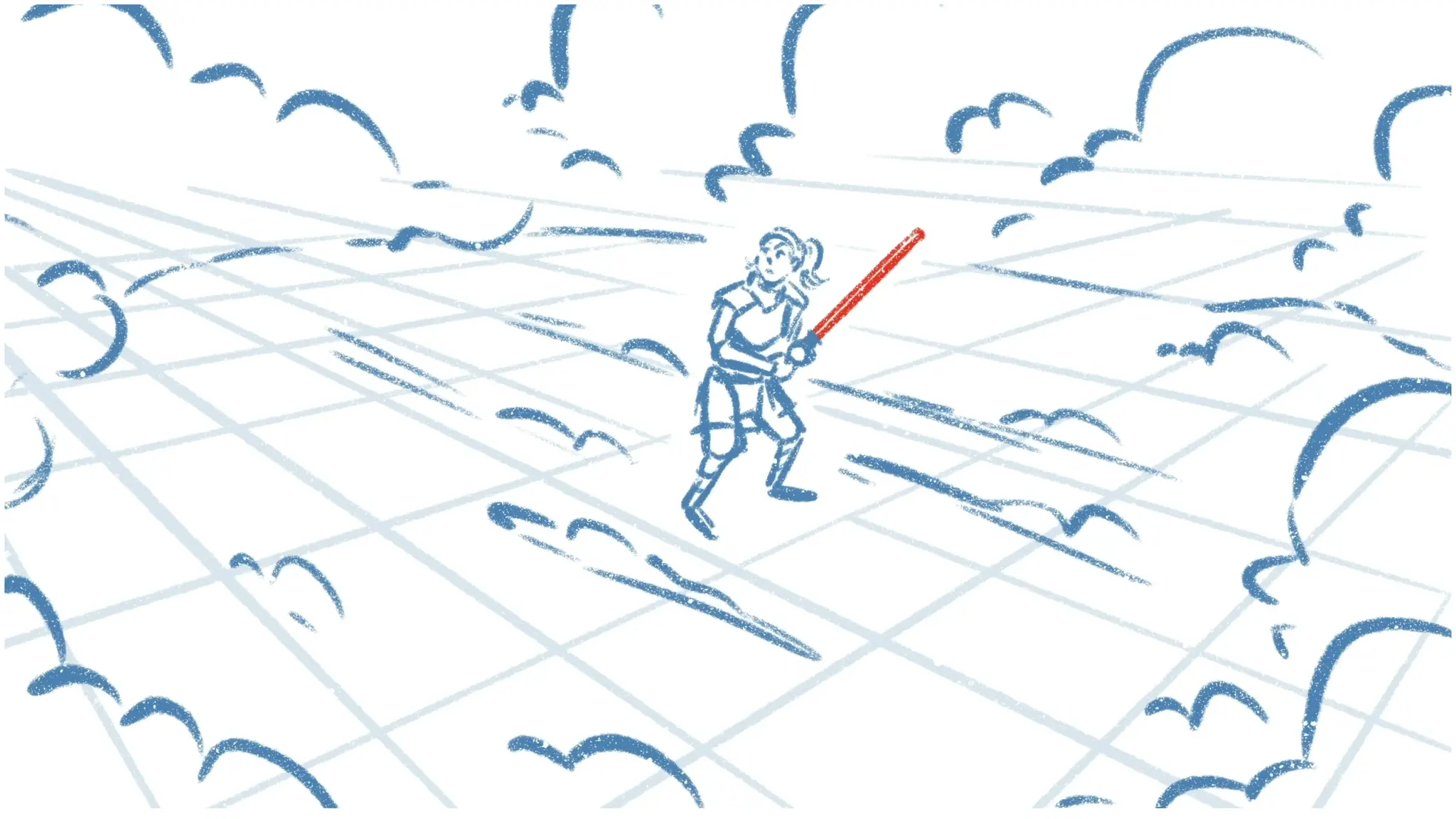 My storyboard for a sword fight scene with lightsabers | PPT