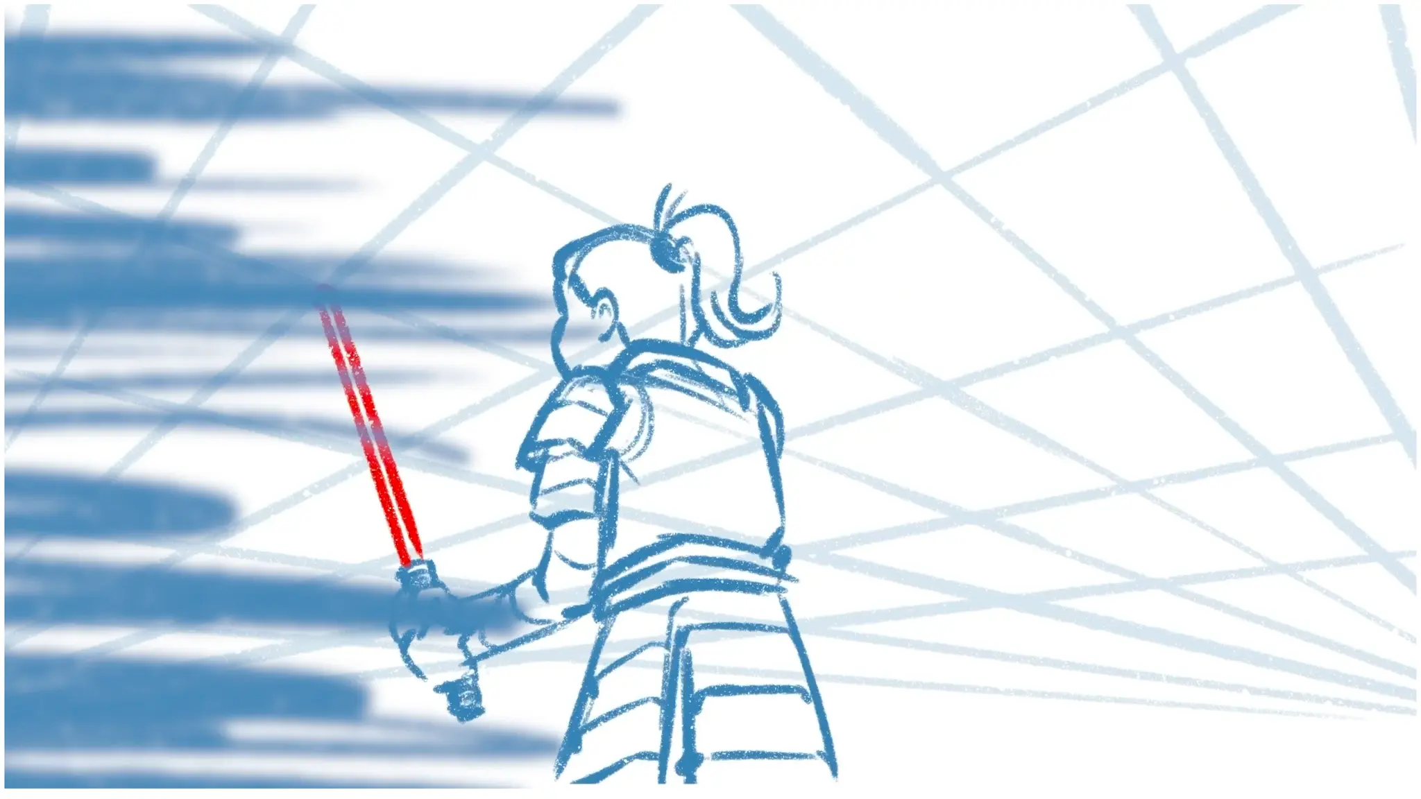 My storyboard for a sword fight scene with lightsabers | PPT