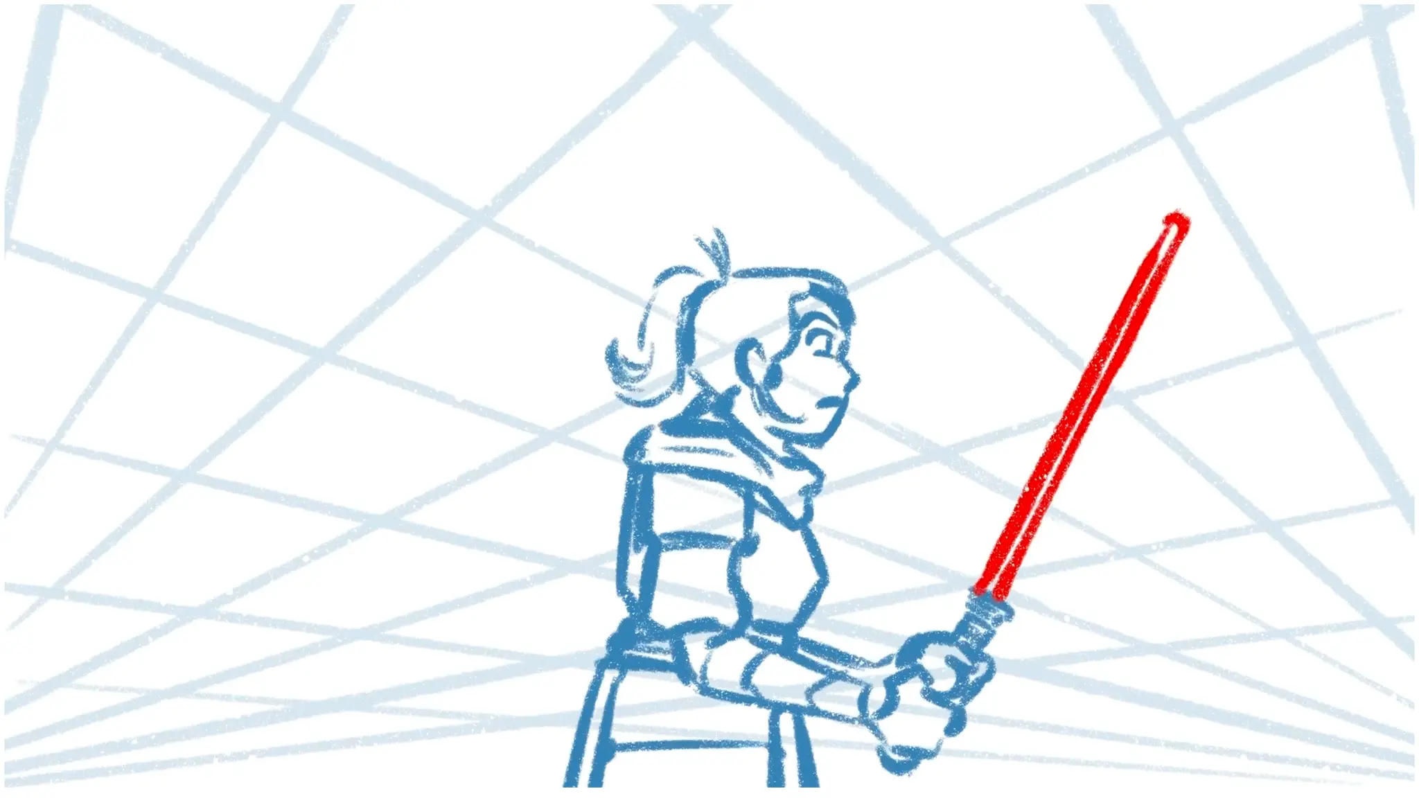 My storyboard for a sword fight scene with lightsabers | PPT