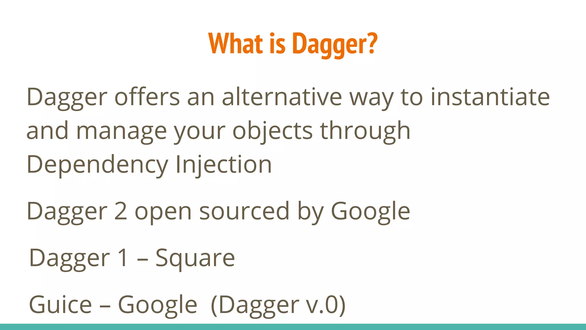 Sword fighting with Dagger GDG-NYC Jan 2016 | PPT