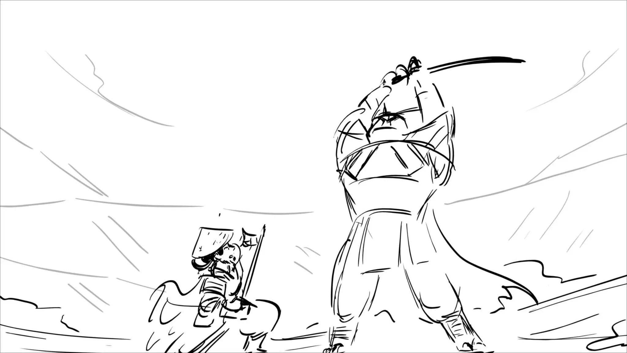 Sword Fight (Boardtober 2024)- Storyboard Panels | PPT
