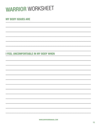 SurvivorManual.com Warrior Workbook | PDF