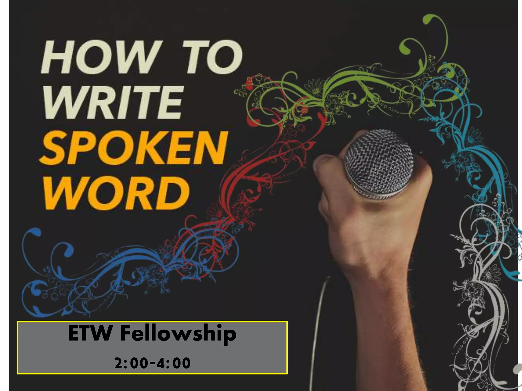 Spoken Words ppt. | PPTX
