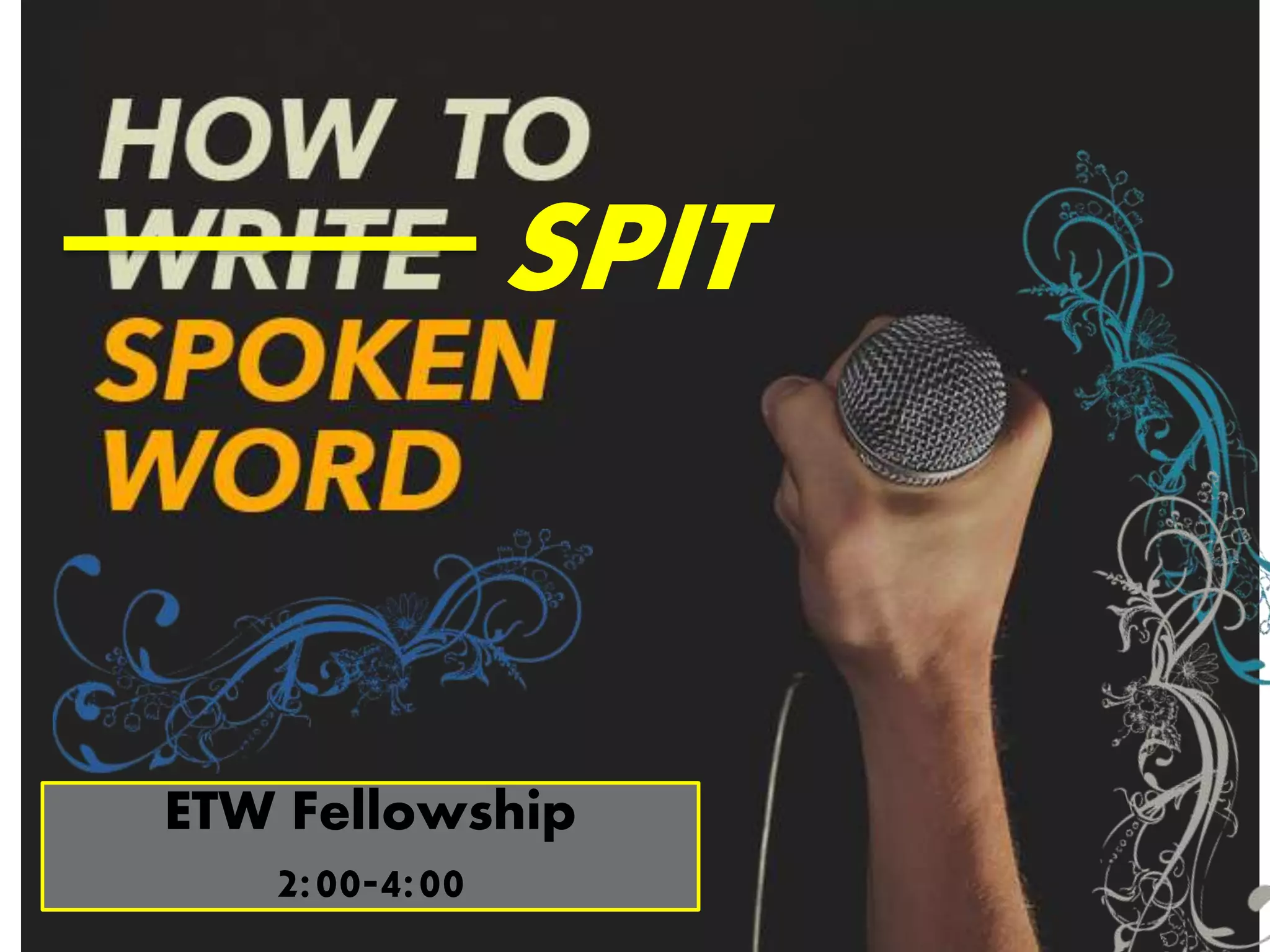 Spoken Words ppt. | PPTX