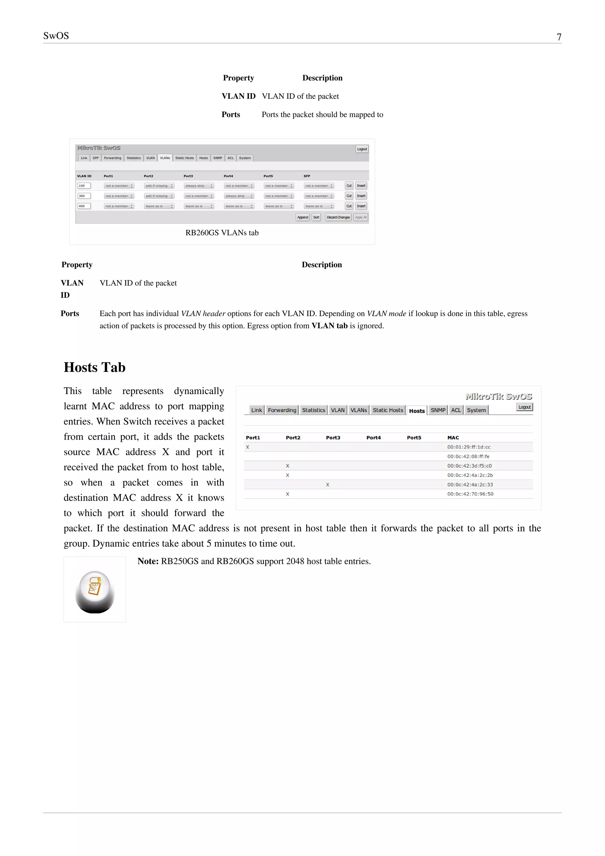SwOS (MikroTik Switch OS) Administration Guide | PDF