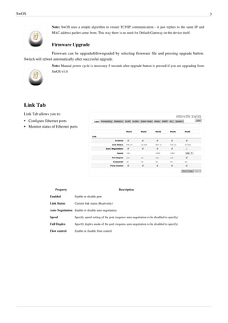 SwOS (MikroTik Switch OS) Administration Guide | PDF