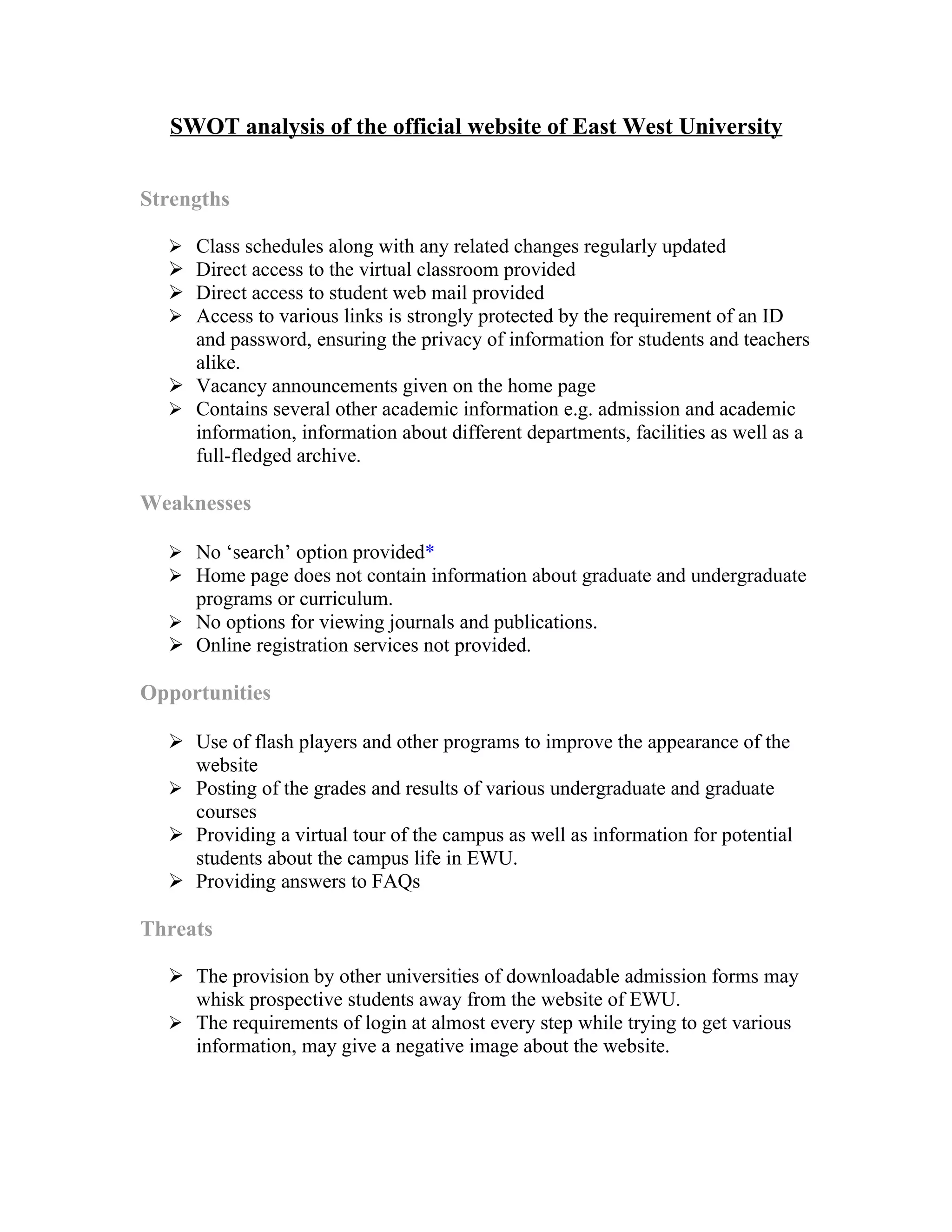 Swot | DOC