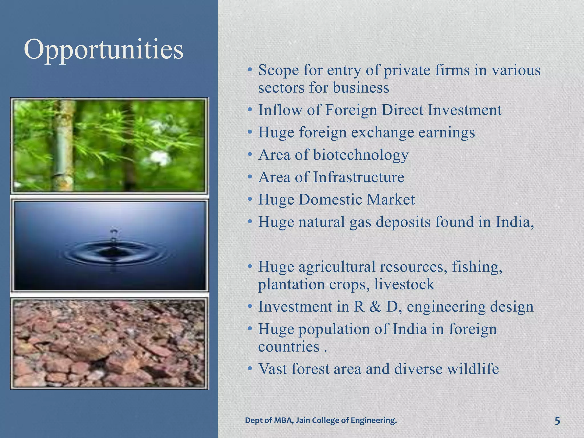 Swot analysis of INDIAN ECONOMY | PPTX