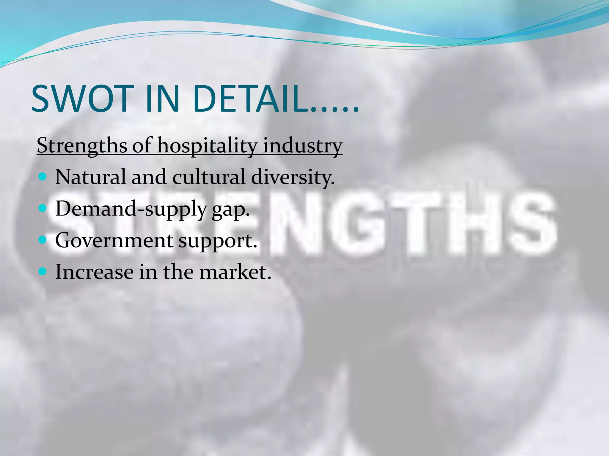 Swot Analysis for Hospitality Industry | PPTX
