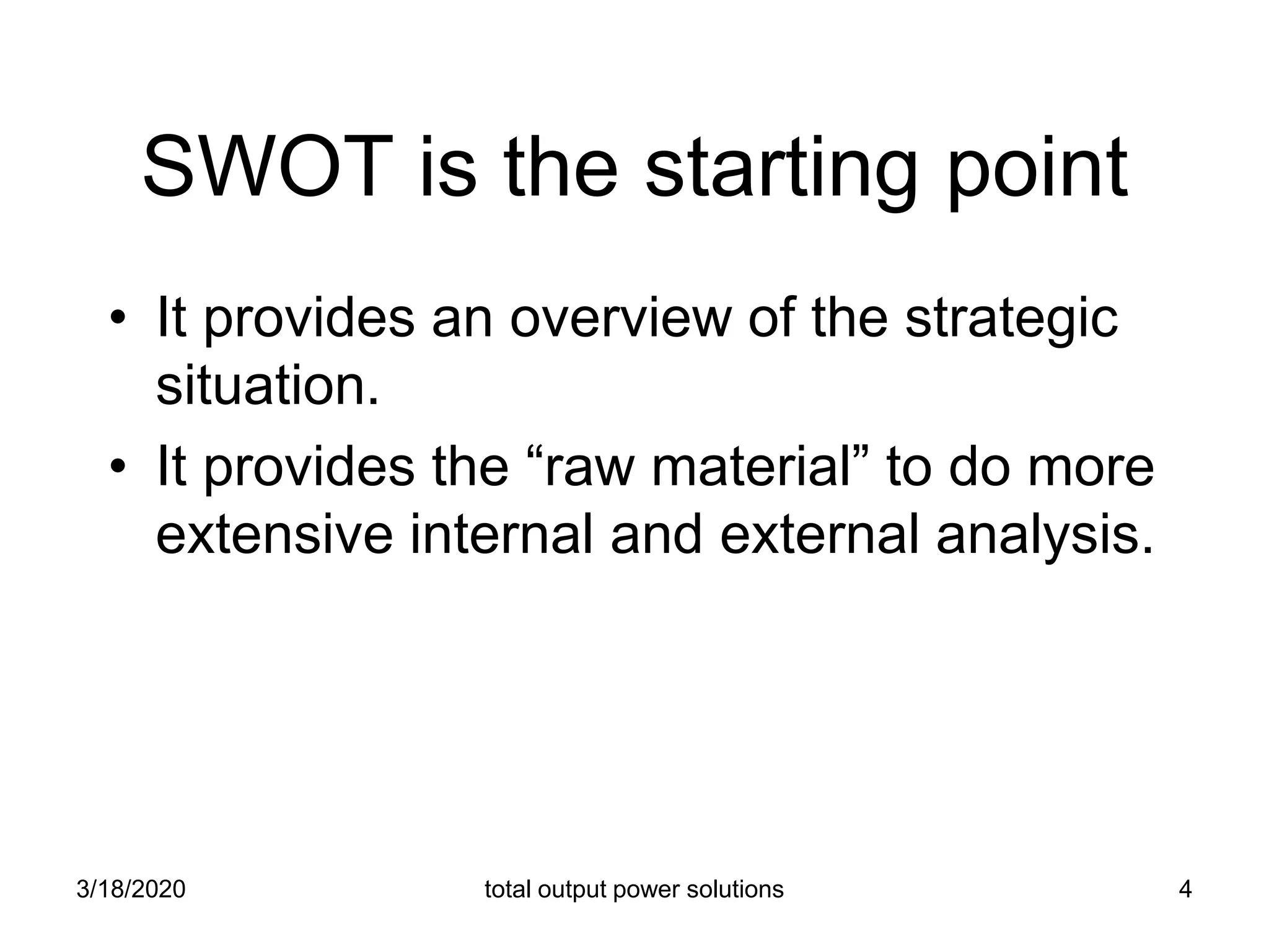 Swot Analysis | PDF