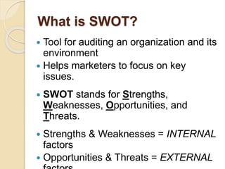 Marketing - Tourism and HospitalitySWOT.pptx