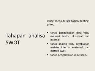 analisa swot dalam digital marketing serta contoh | PDF