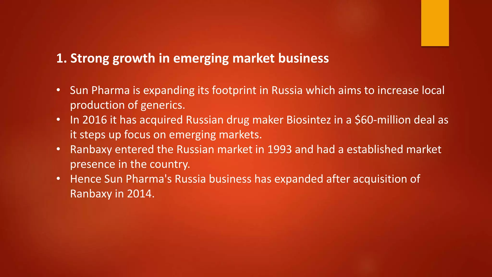 SWOT Analysis of Sunpharma | PPTX