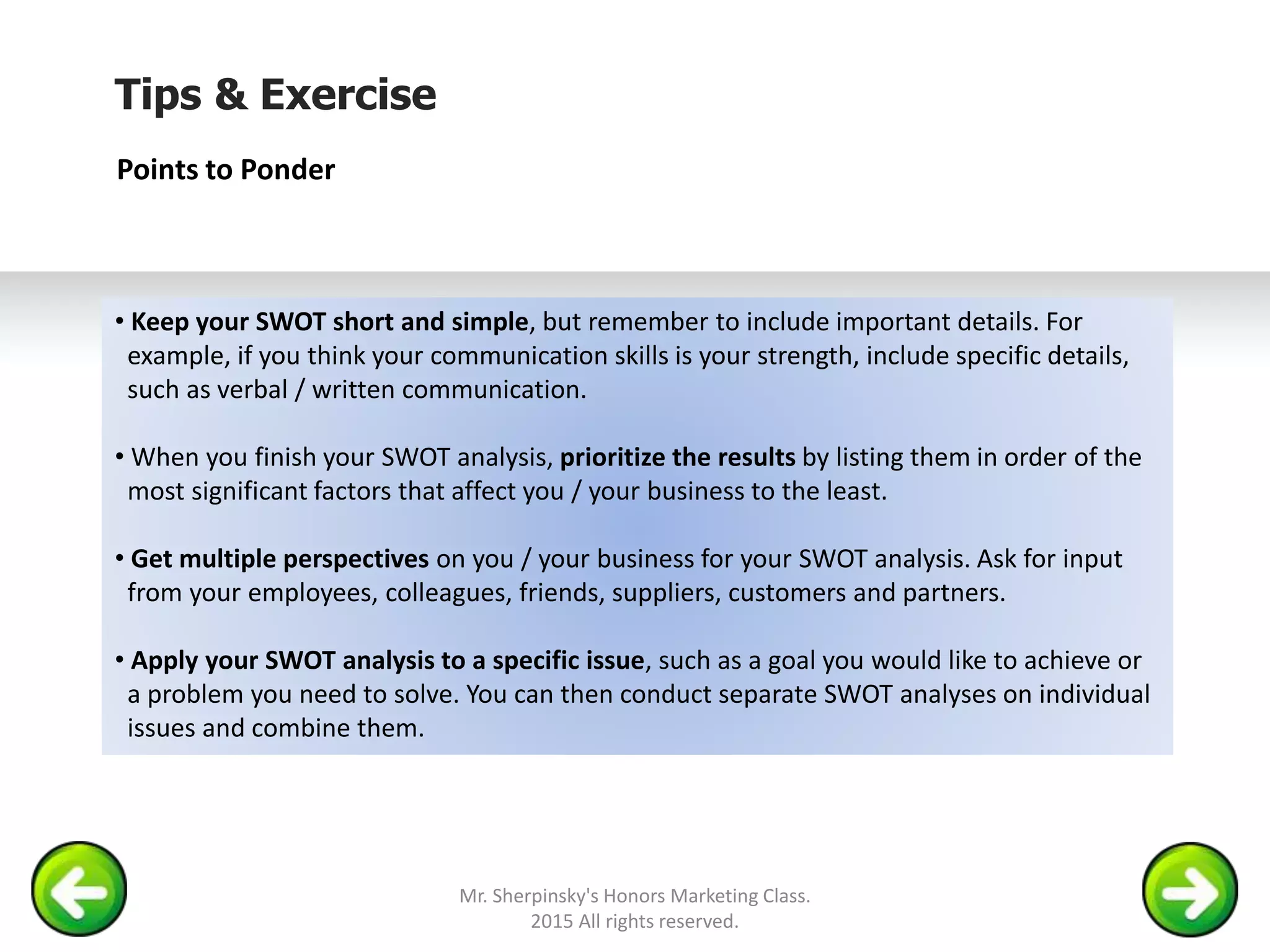 SWOT-Analysis.ppt | Business | Business and Finance