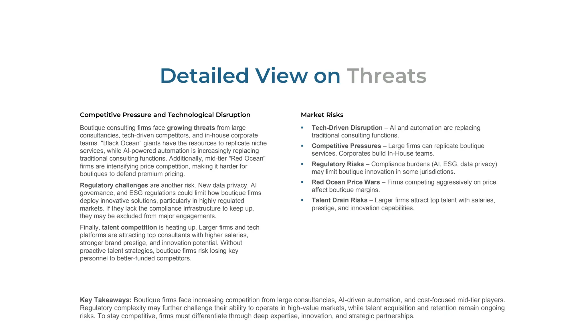 🔹 SWOT Analysis: Boutique Consulting Firms in 2025 🔹 | PDF