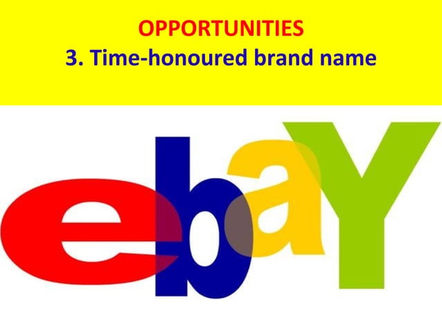 EBAY SWOT ANALYSIS | PPT