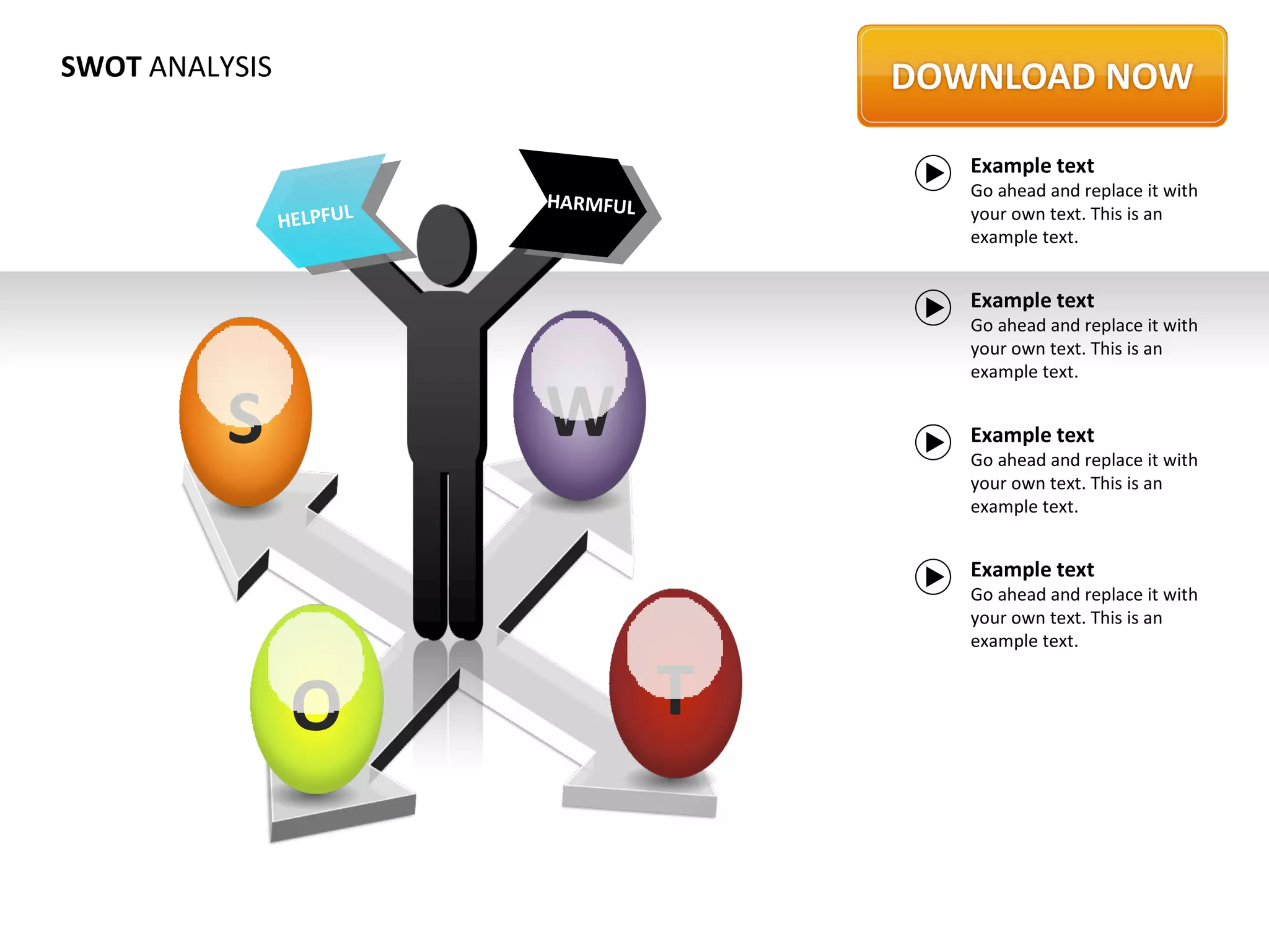 SWOT - Pin Man by Slideshop | PPT