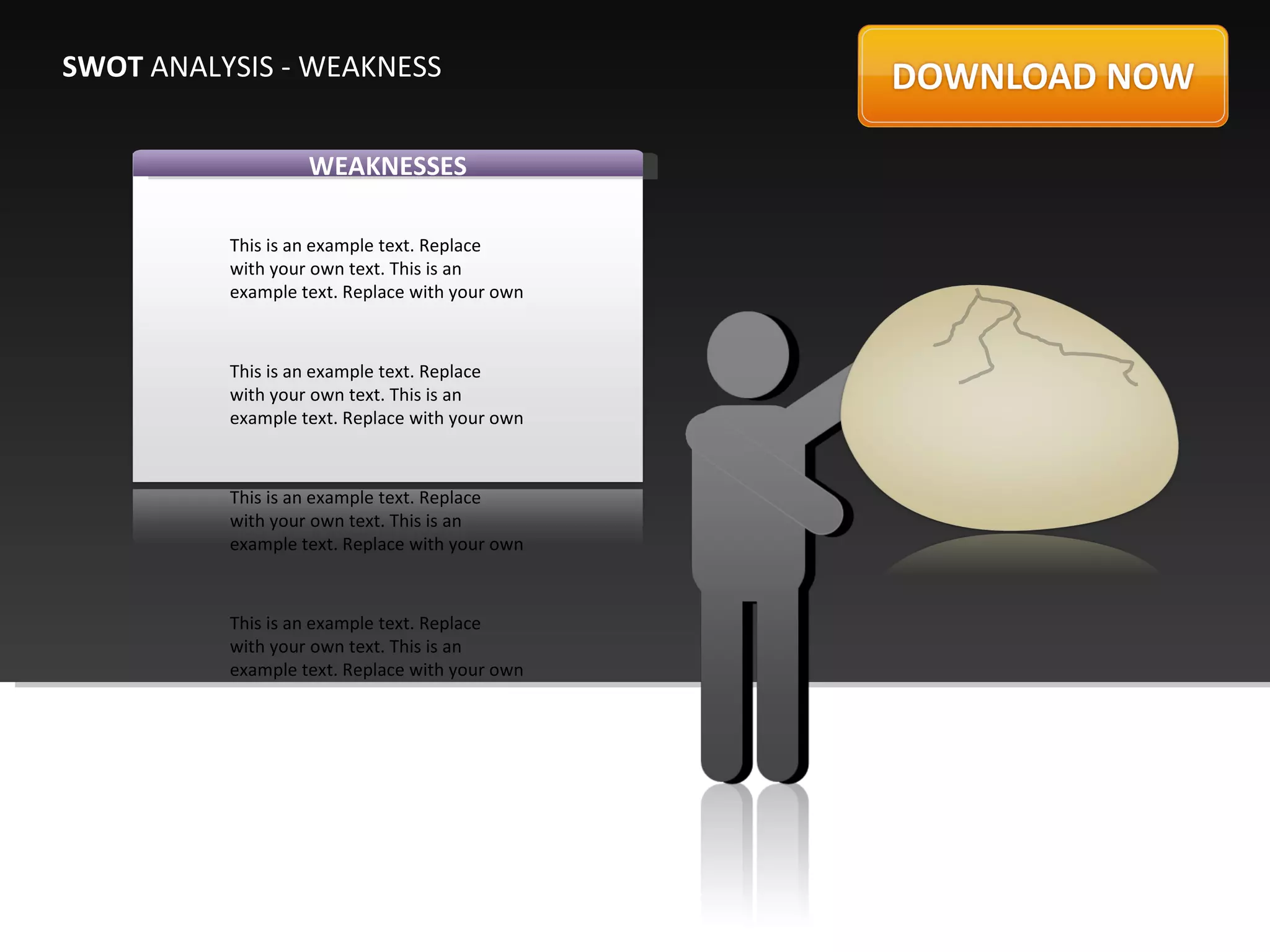 SWOT - Pin Man by Slideshop | PPT