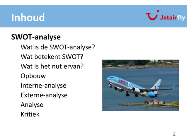Swot analyse | PPTX | Aviation Industry | Industries