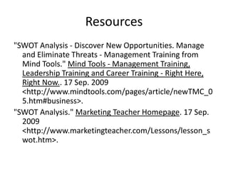 SWOT Analysis | PPTX