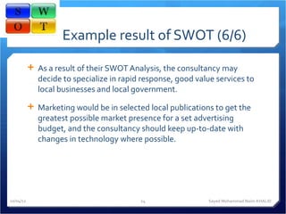 Swot analysis | PPT