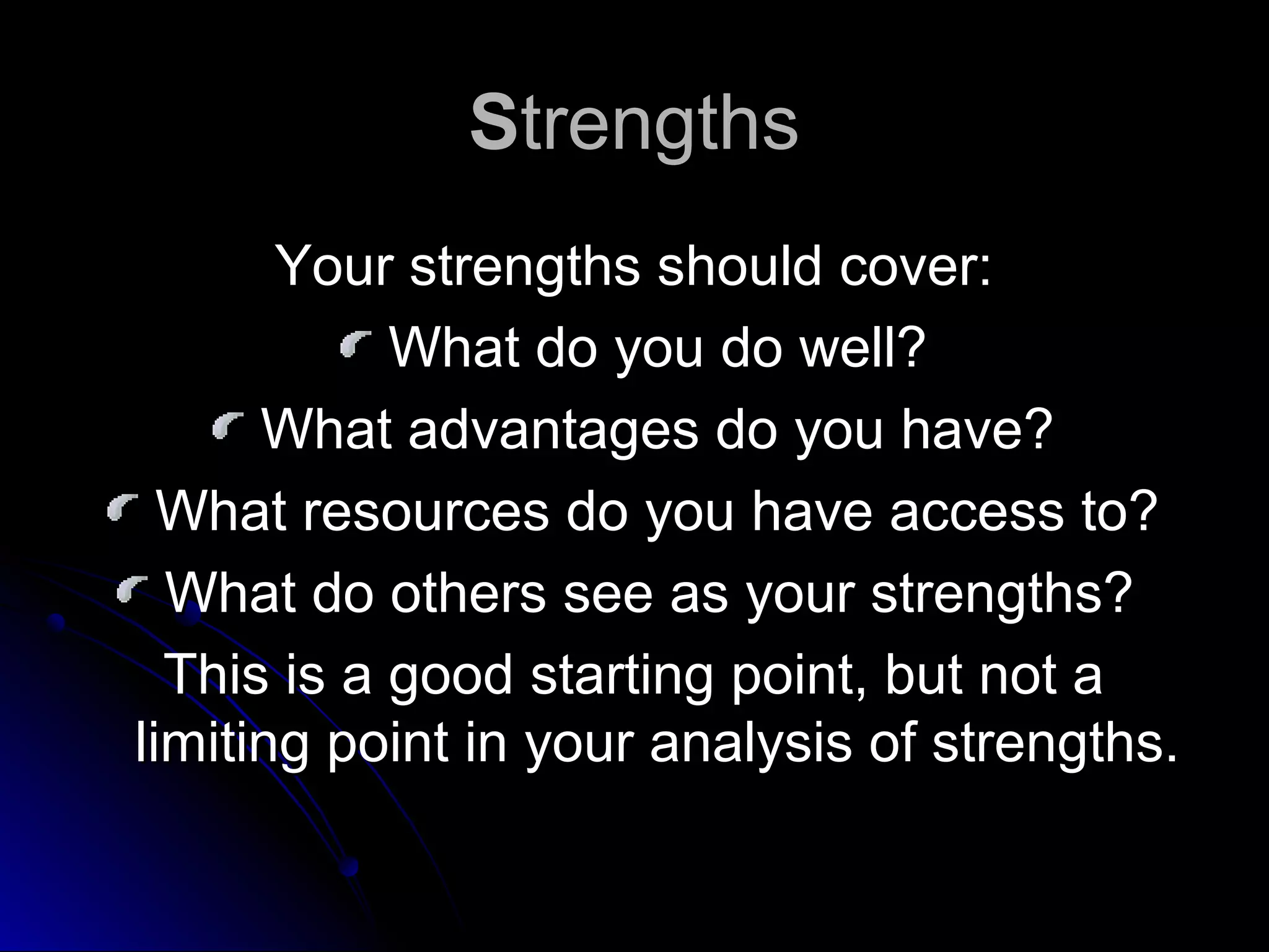 Complete SWOT Analysis (with Leverage, Constraints, Vulnerabilities ...