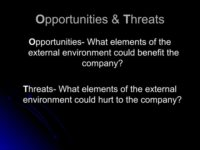 Complete SWOT Analysis (with Leverage, Constraints, Vulnerabilities ...