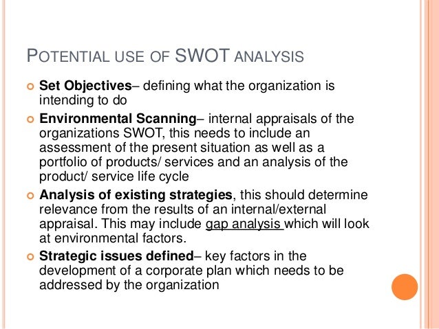 Swot Analysis Definition Primary Advantages
