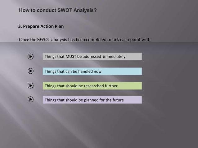 Swot analysis | PPTX | Business | Business and Finance