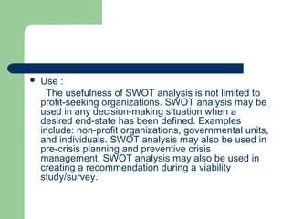 Swot analysis | PPT