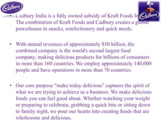 Swot analysis of Cadbury. | PPTX