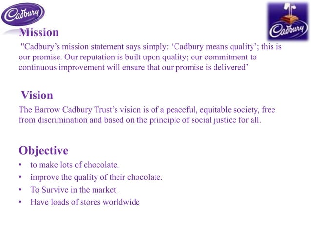 Swot analysis of Cadbury. | PPTX | Food Industry | Industries