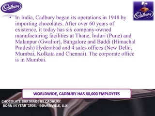Swot analysis of Cadbury. | PPTX
