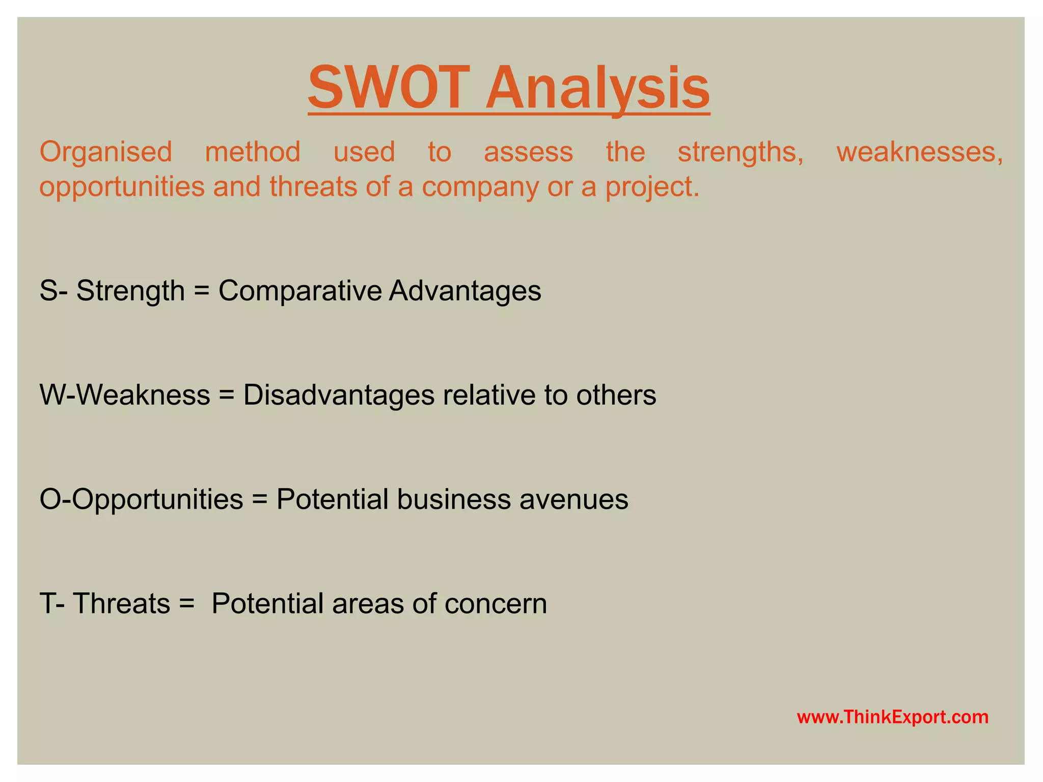 SWOT analysis | PPTX