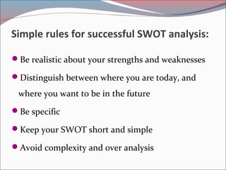 Swot analysis | PPT