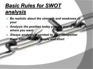 Swot analysis | PPTX | Business and Finance