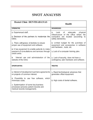 Swot analysis | DOCX | Medical Health