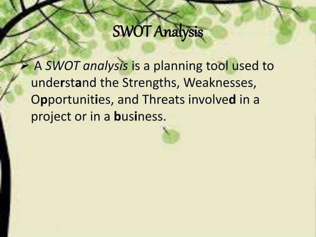 Swot analysis | PPTX