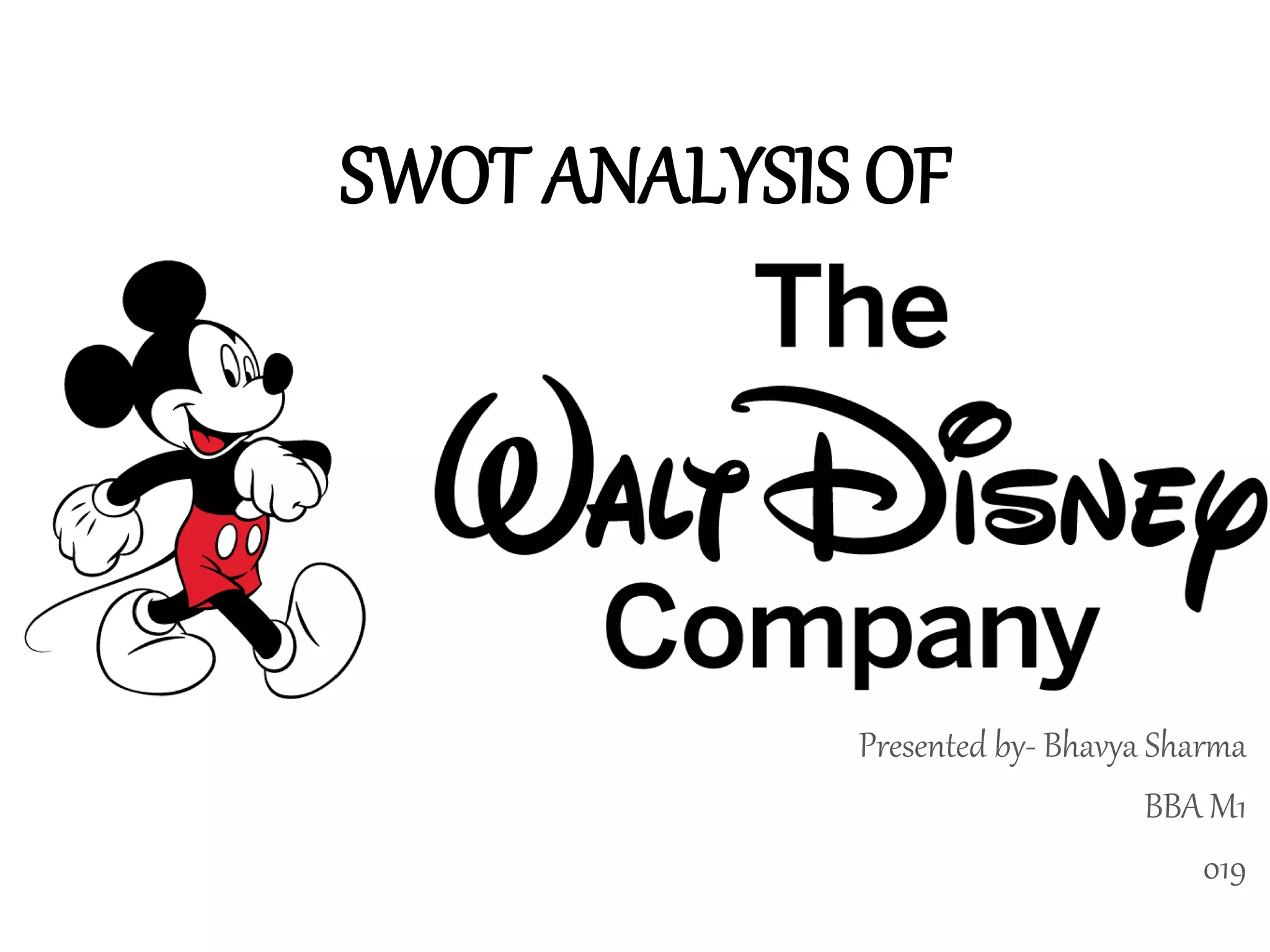Swot analysis of The Walt Disney Company | PPT