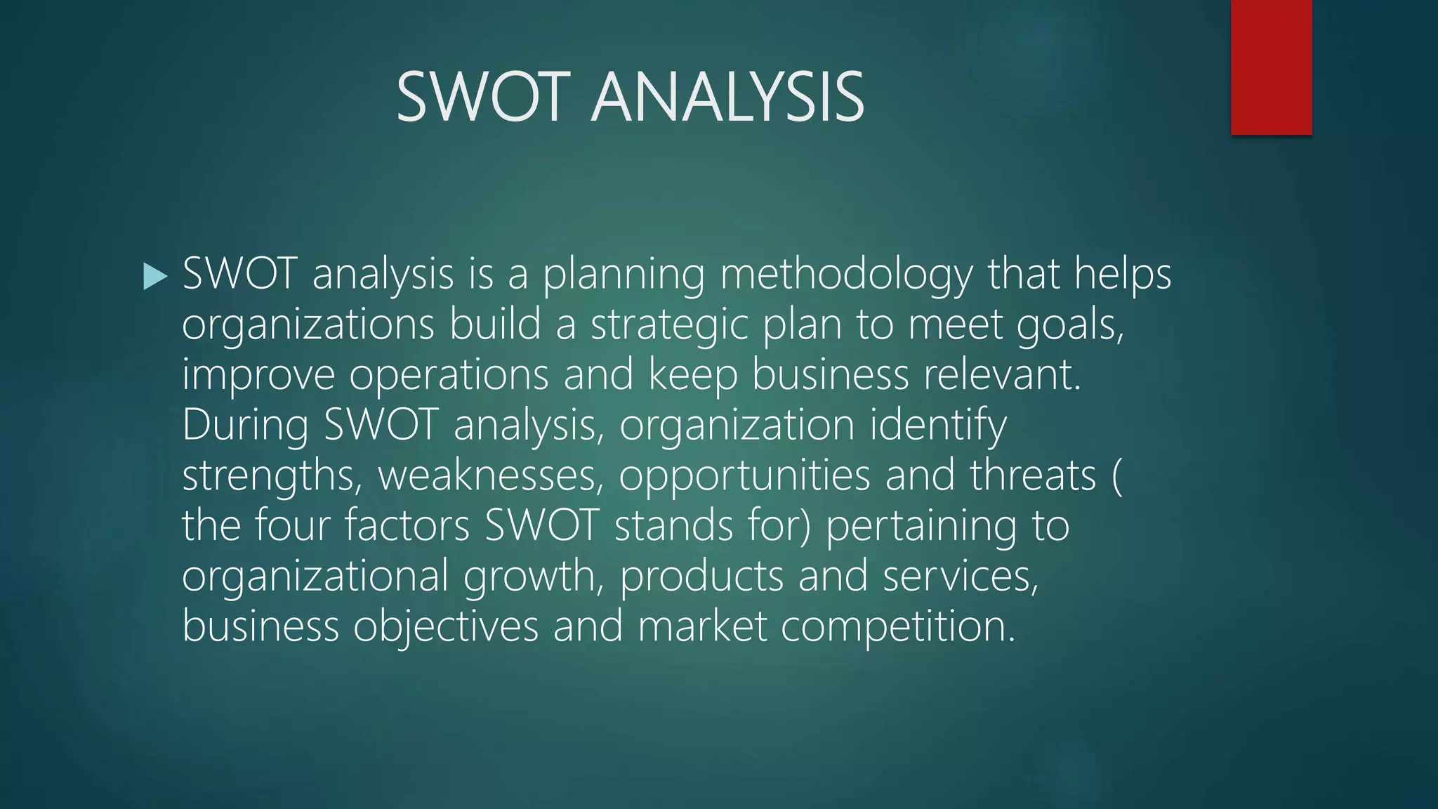 Swot analysis | PPTX